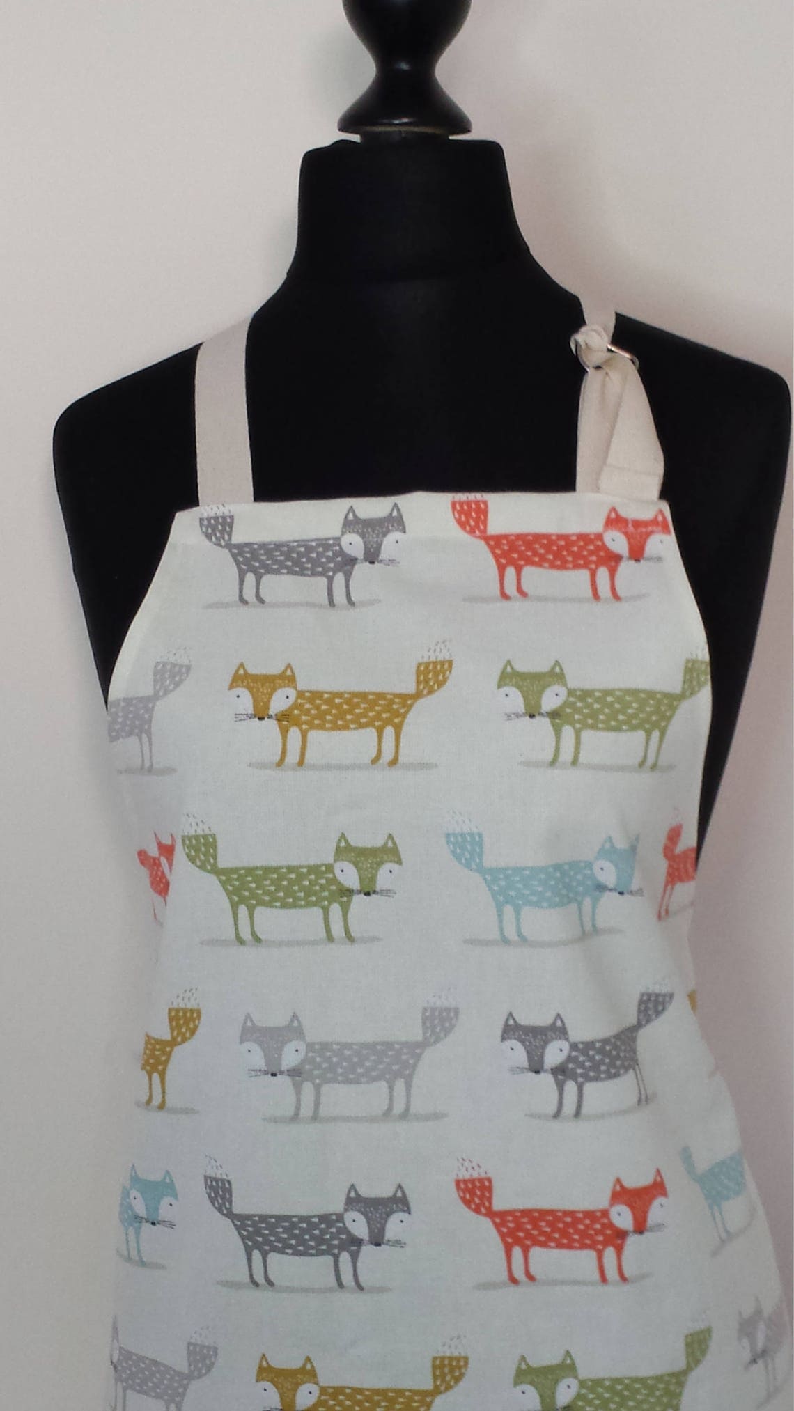 Fox Print Cotton Apron, Ladies Apron, Women's Apron, Aprons for Women ...