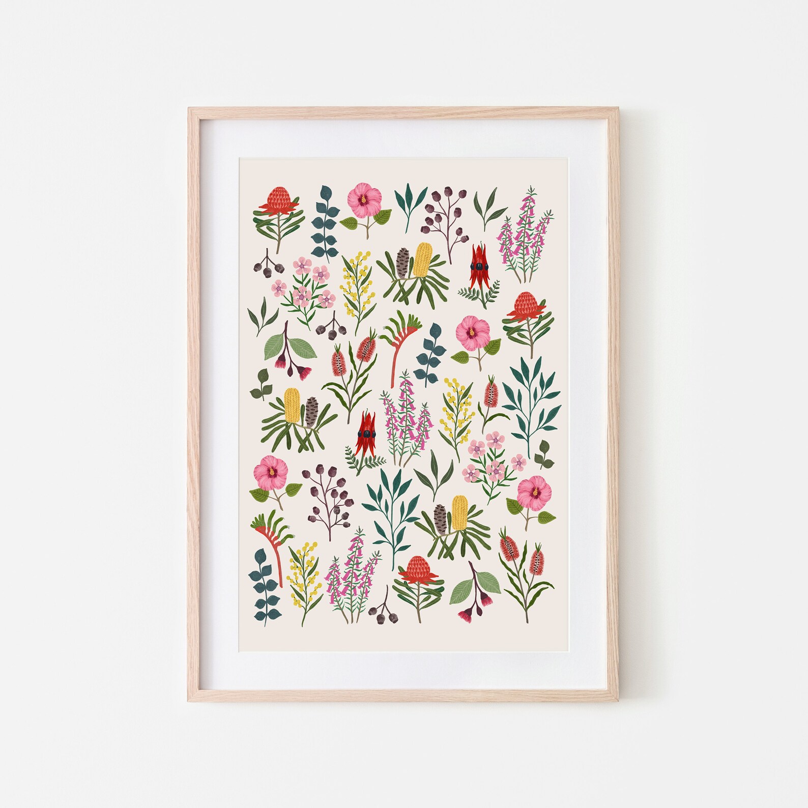 Art Print Australian Botanical Floral Print AUSTRALIAN | Etsy