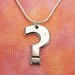 Question Mark Necklace, (medium Version) 16-36" Long Chain, for Men or ...