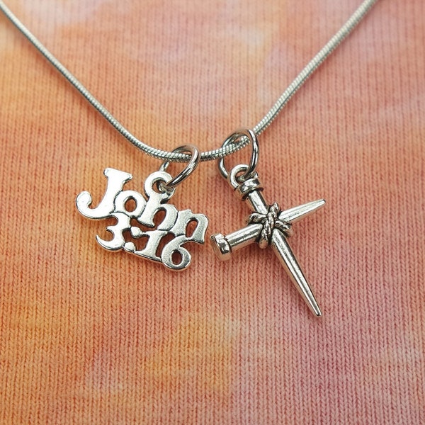 John 3 16 Necklace - Etsy
