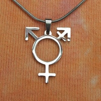 Exclusive Transgender Pendant, Transgender Charm, 19mm (.75 Inch) Disc ...