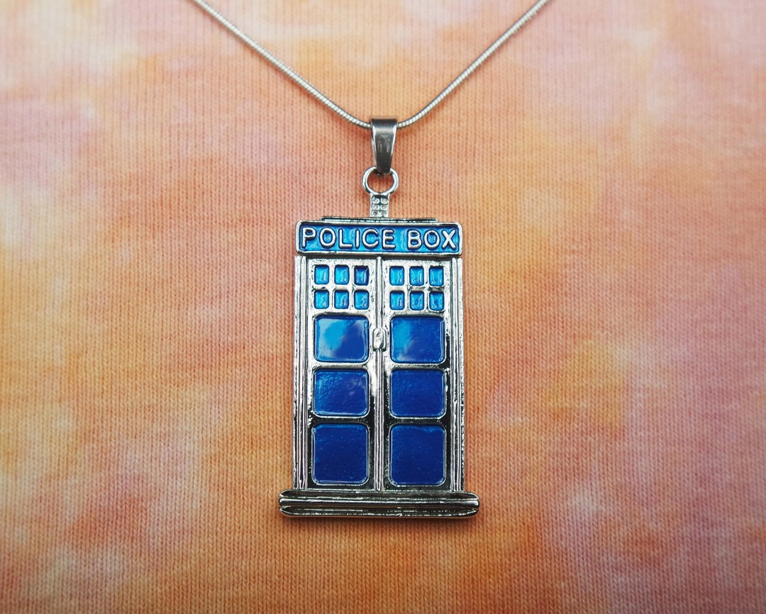 Tardis Necklace or Earrings, Beautiful Blue Enamel Inlay, Doctor Dr Who ...