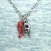 Red Cornicello and Mano Cornuto and Combo Necklace, 1" Italian Lucky ...