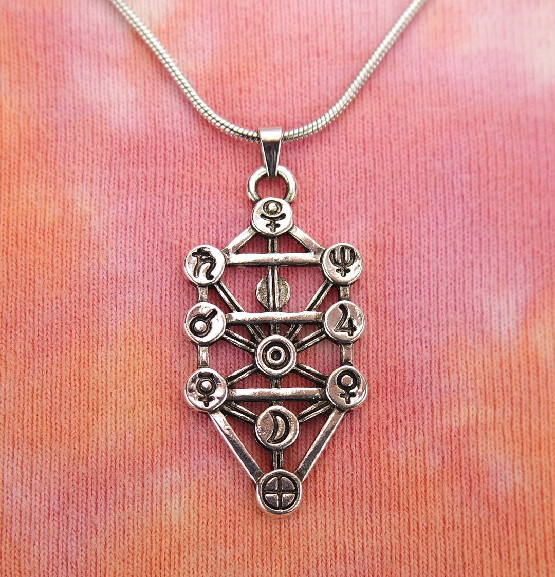 Sephiroth With Constellations Necklace, Sephirot Tree of Life With ...