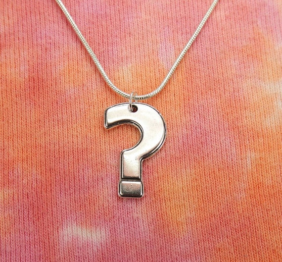 Question Mark Necklace medium Version 16-36 Long | Etsy