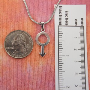 Male Gender Mars Symbol Necklace, 16-36" Long Chain, Men Man Boy Dude ...
