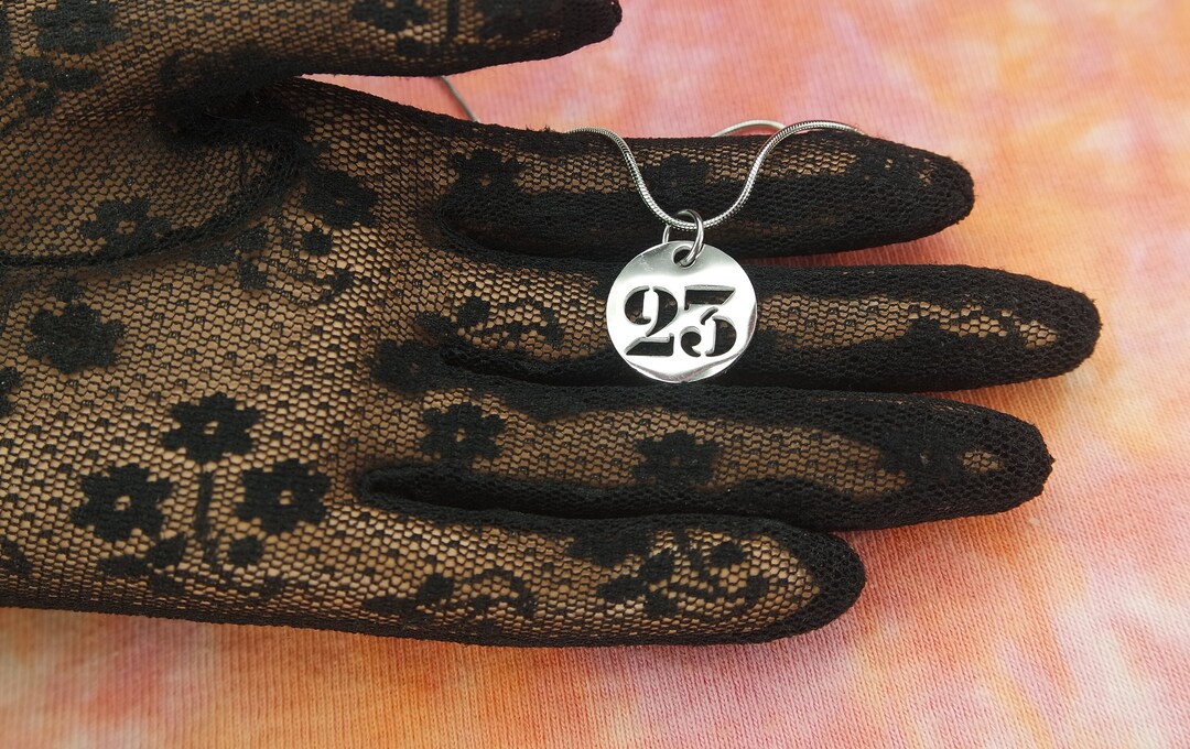 Number Necklace, Stainless Steel Charm Pendant & Snake Chain, Pick Any ...