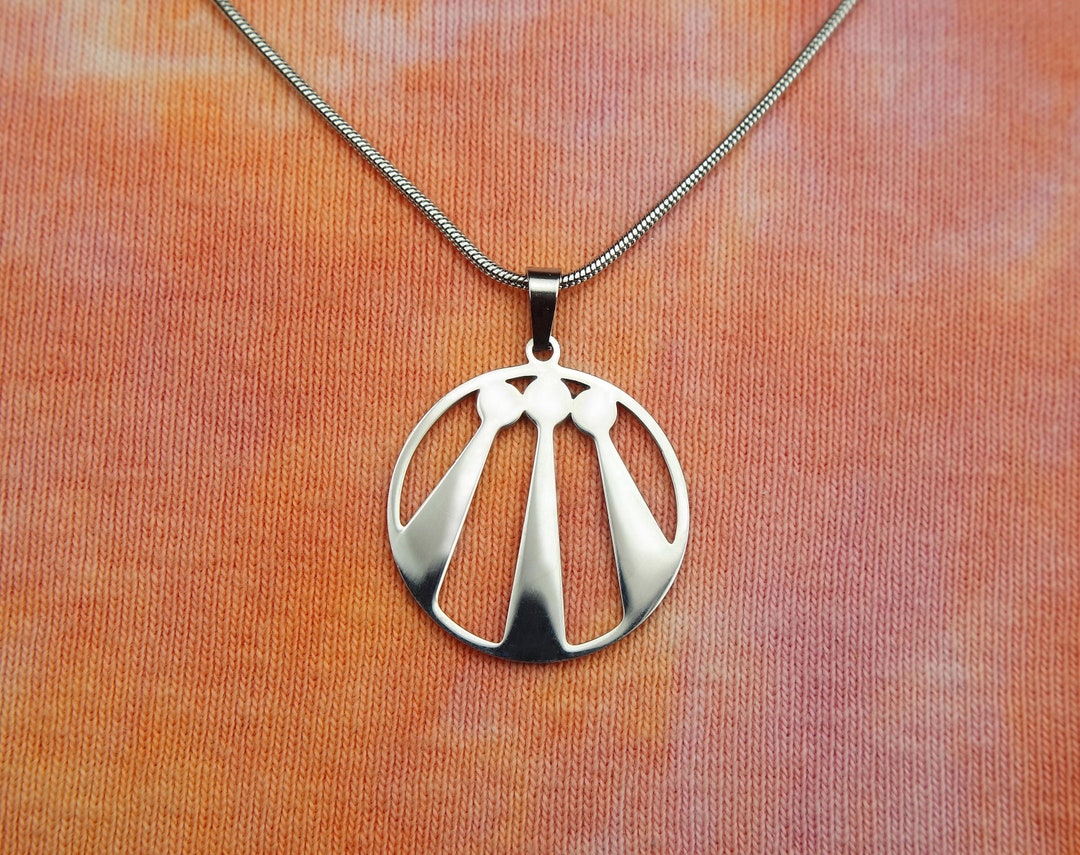 Awen Necklace or Earrings, Druid Welsh Inspiration Symbol Charm Pendant ...