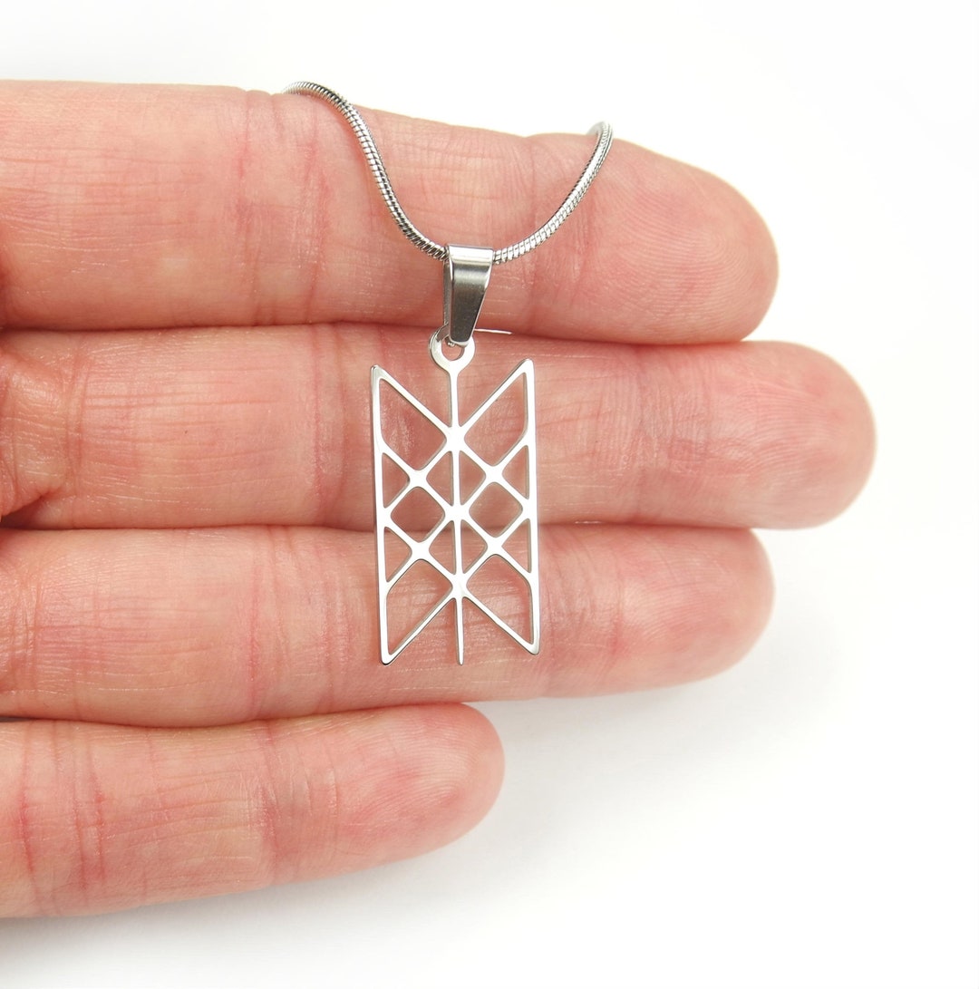 Web of Wyrd Necklace, Viking Norse Matrix of Fate, Pure Stainless Steel ...