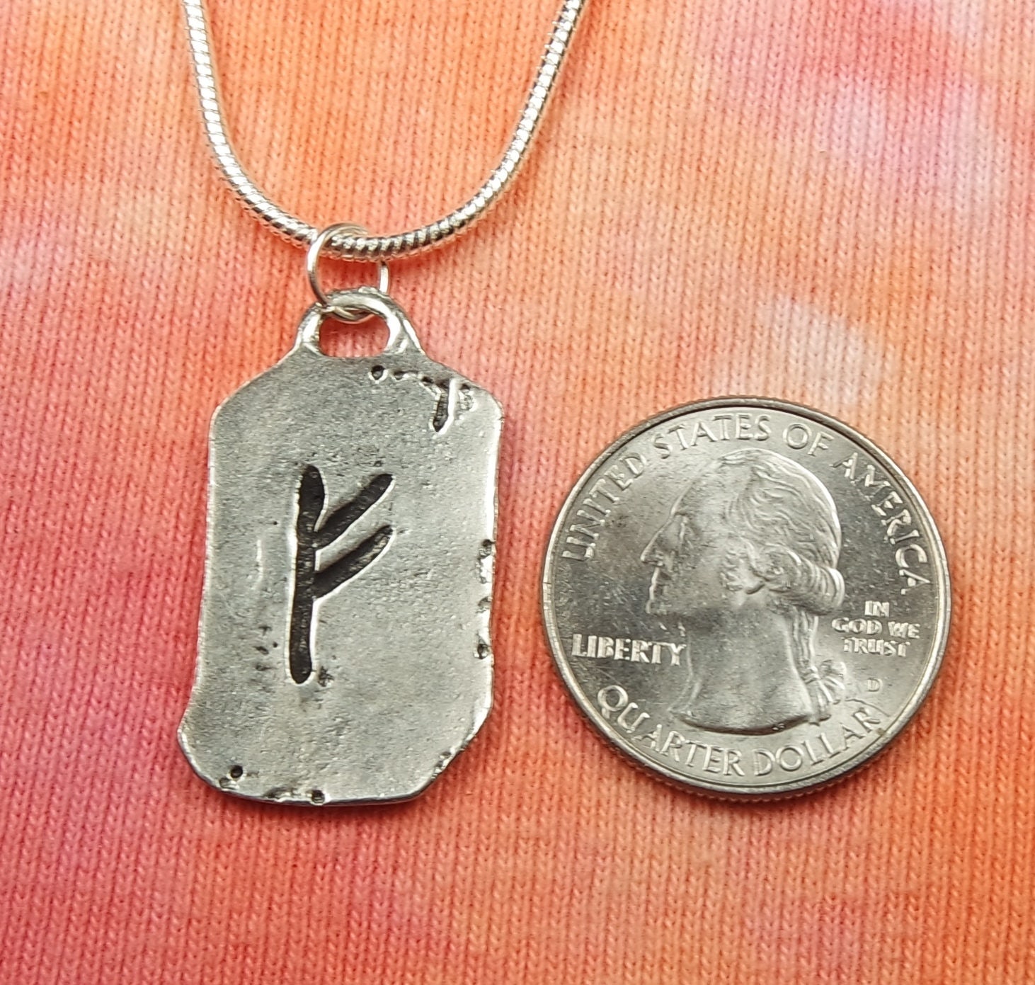 Fehu Rune Necklace Runic Elder Futhark Runes Jewelry | Etsy