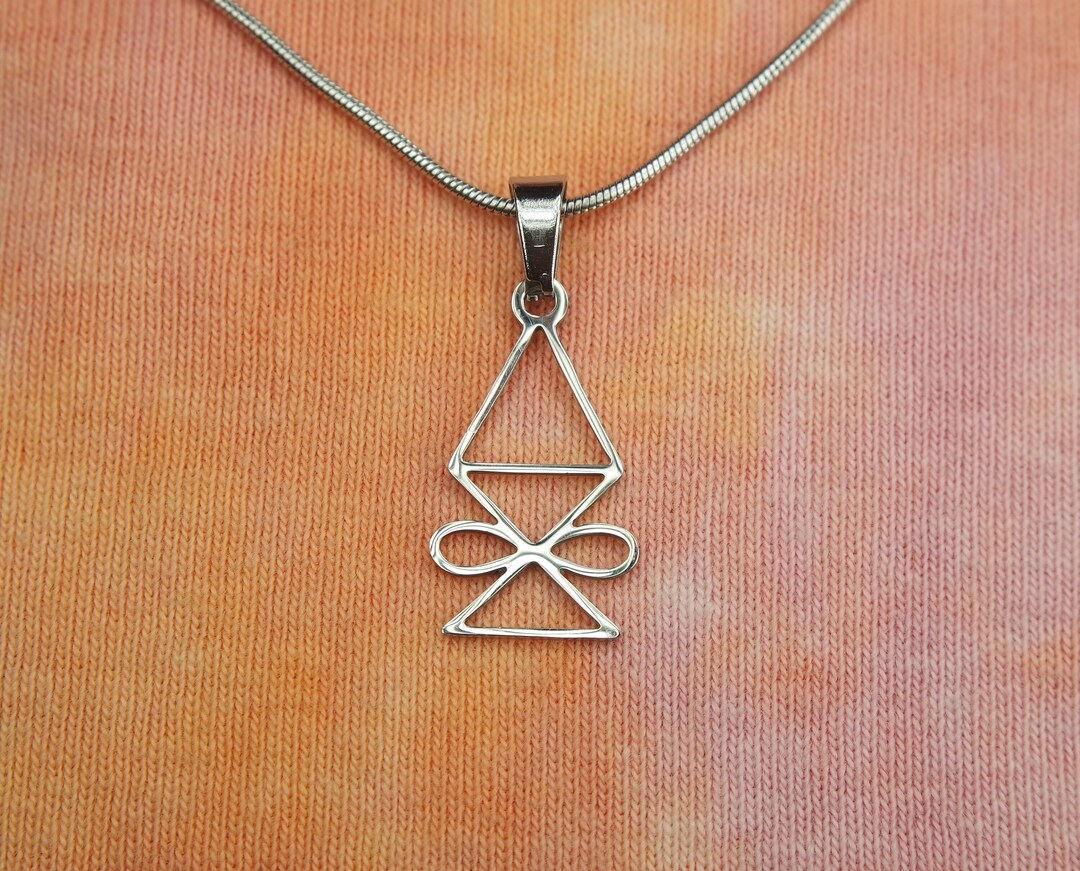Halu Necklace or Earrings, Karuna Reiki Zonar Symbol Charm Jewelry for ...
