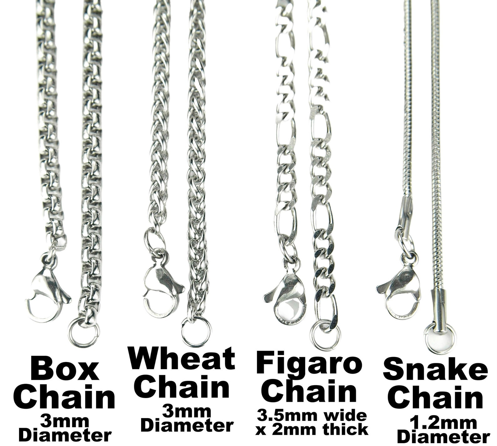 Red Cornicello and Mano Cornuto and Combo Necklace, 1" Italian Lucky ...