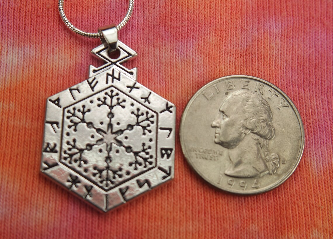 Armanen Runes Necklace Guido Von List 18 Futharkh Younger Futhark ...