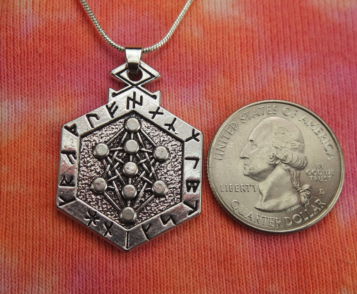 Armanen Runes Necklace Guido Von List 18 Futharkh Younger Futhark ...