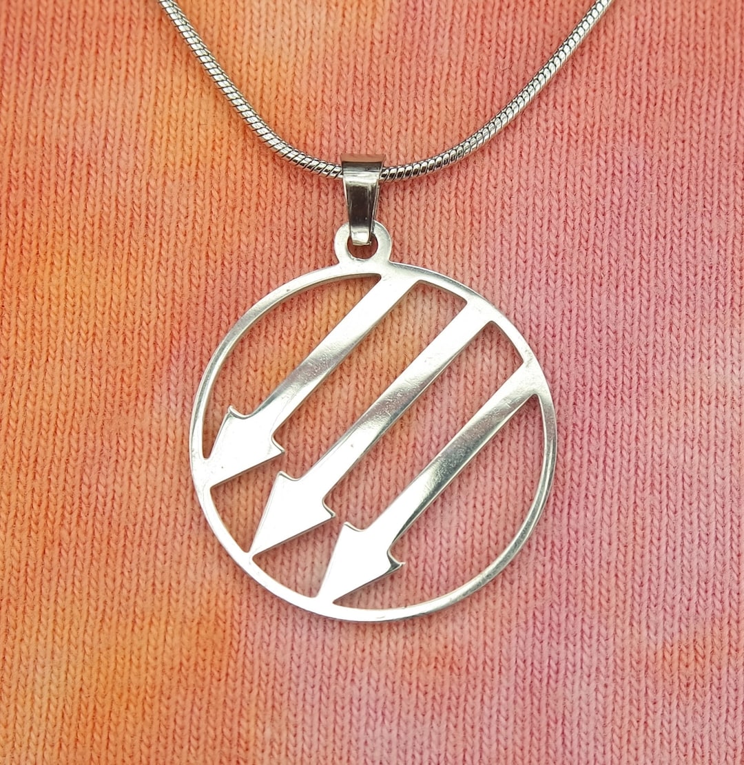 Antifa Necklace, Antifascist Solidarity Resistance Sign Symbol Charm ...