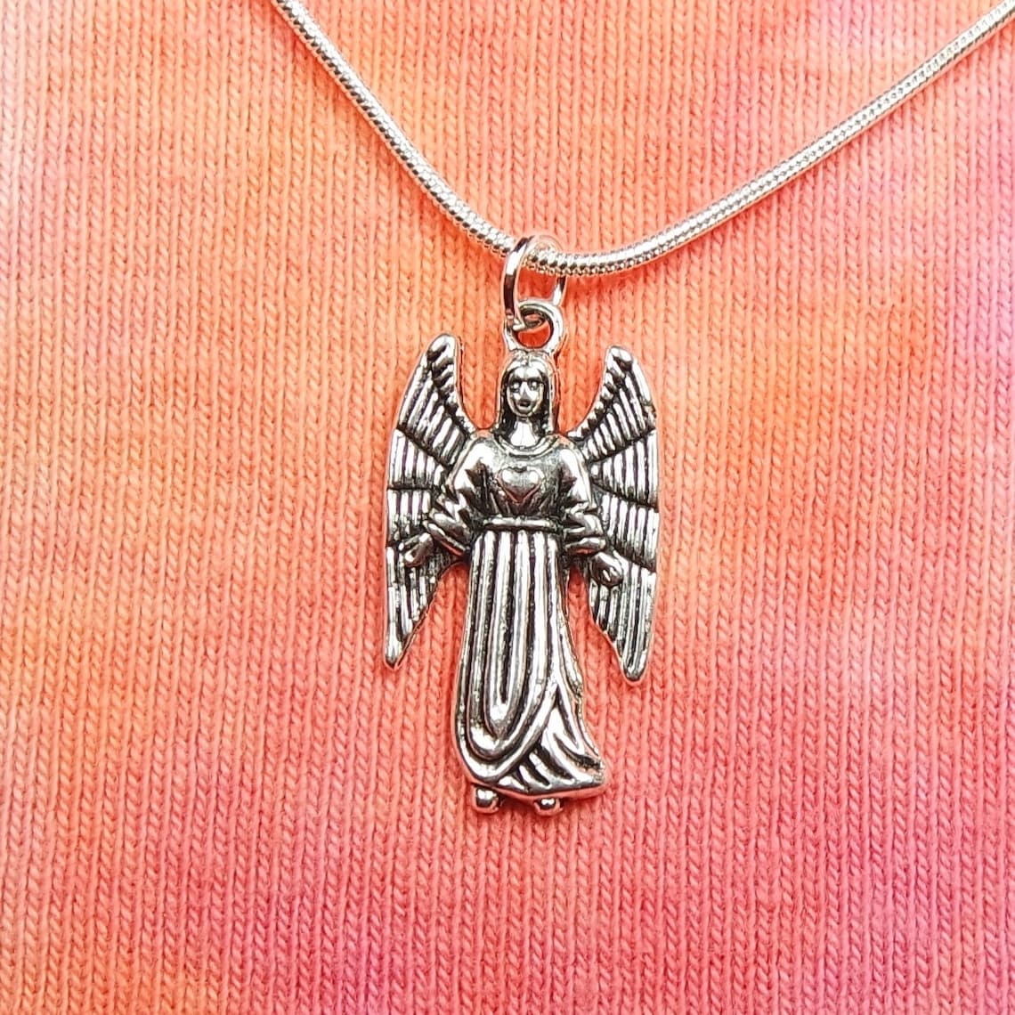 Archangel Samuel Necklace, Pick 16"-36" Long Chain, for Men or Women ...