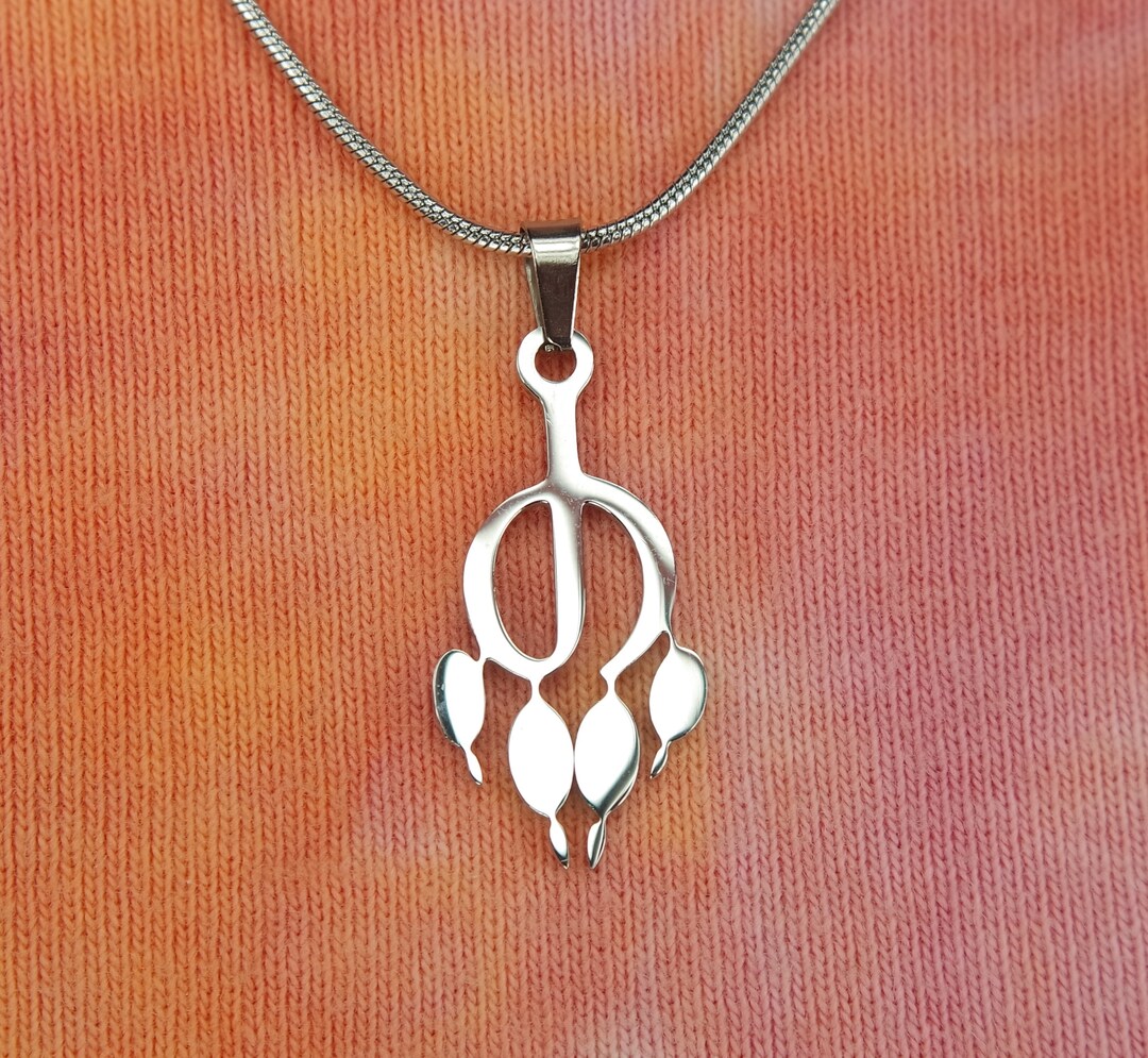 Phipaw Necklace, Furry Symbol Charm Pendant, Hypo-allergenic Stainless ...