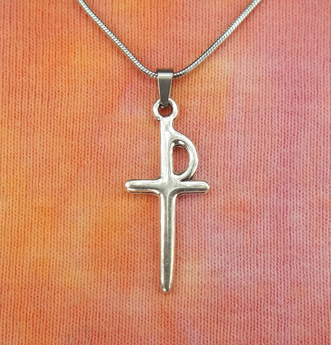 Tau-rho Staurogram Necklace, Christian P Cross, Symbol of Salvation ...
