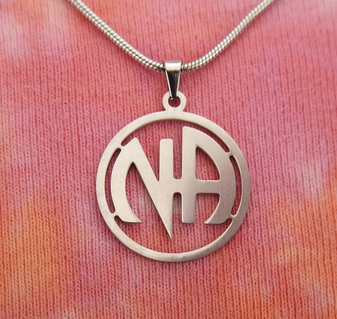 NA Necklace or Earrings, Narcotics Anonymous Charm Pendant 12 Step ...