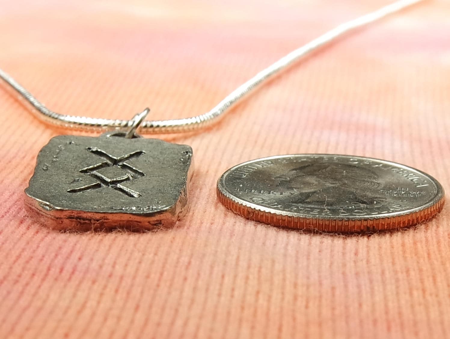 Ingwaz Rune Necklace Runic Elder Futhark Runes Jewelry 100% - Etsy