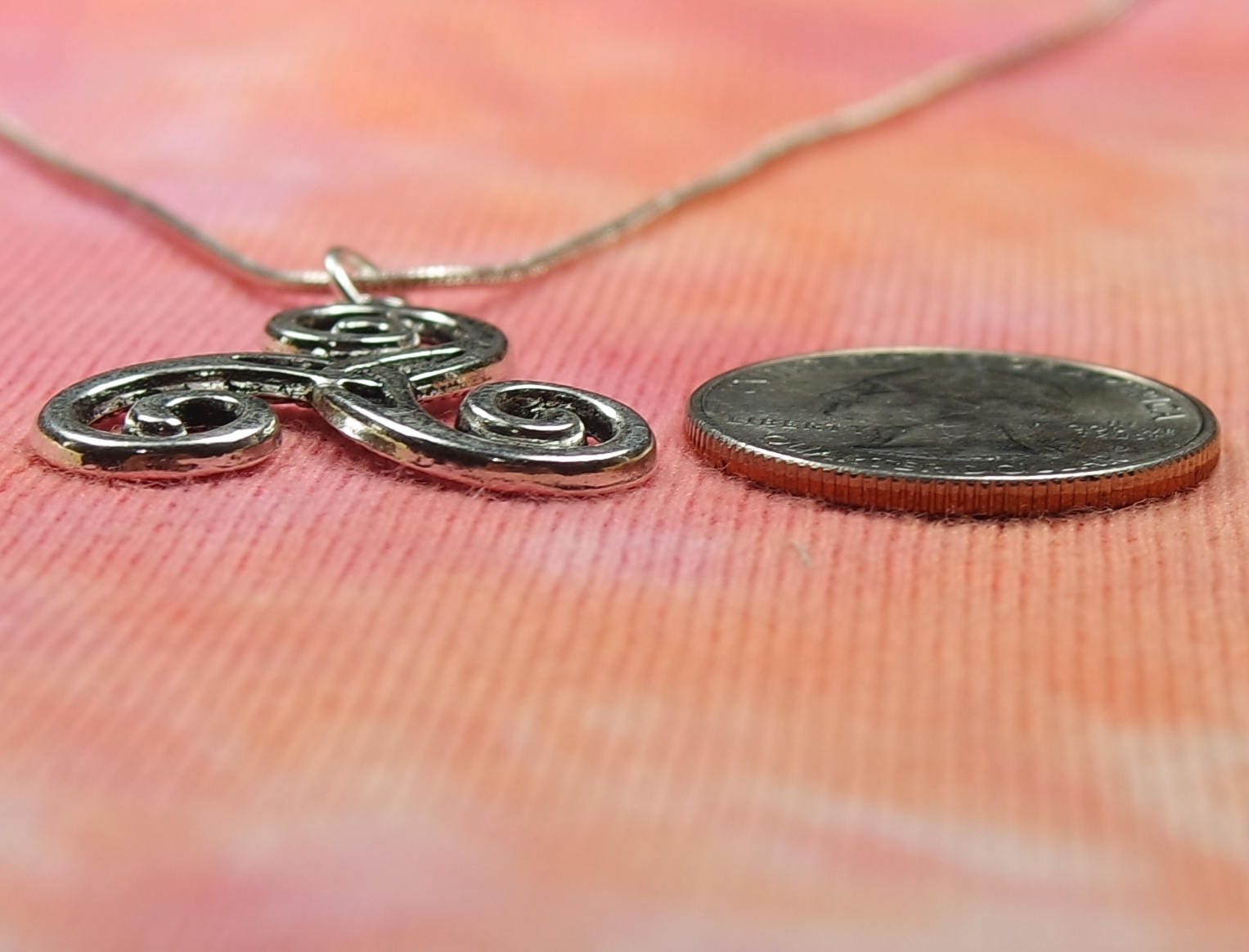 Triskelion Necklace, 16-36" Long Chain Stainless Gift Ready to Ship ...