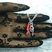 Red Cornicello and Mano Cornuto and Combo Necklace, 1" Italian Lucky ...