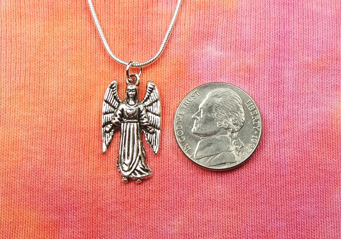 Archangel Samuel Necklace, Pick 16"-36" Long Chain, for Men or Women ...