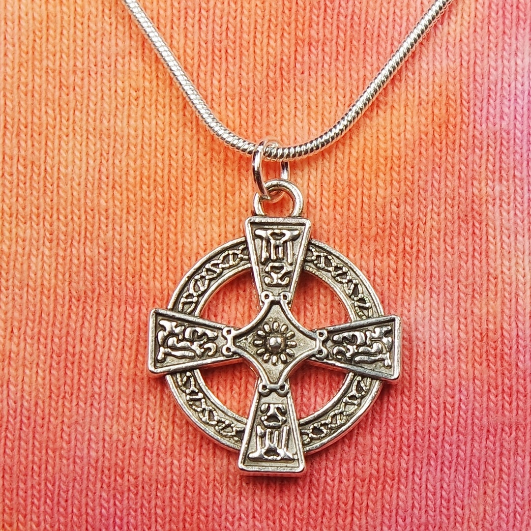 Equal Armed Cross Necklace, Solar Cross, Square Cross, Celtic Cross ...