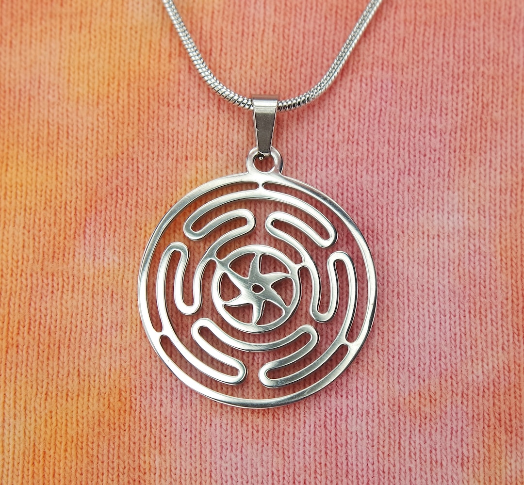 Wheel of Hecate Necklace or Earrings, Strophalos of Hekate, Waterproof ...