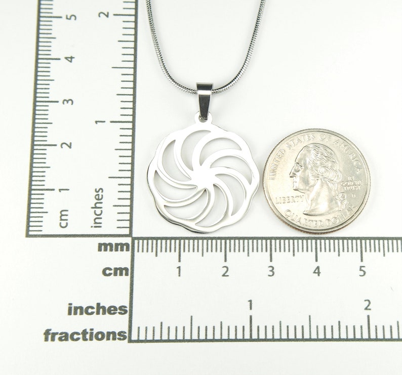 Arevakhach Necklace, Armenian Eternity Wheel Sun Cross Charm Pendant ...