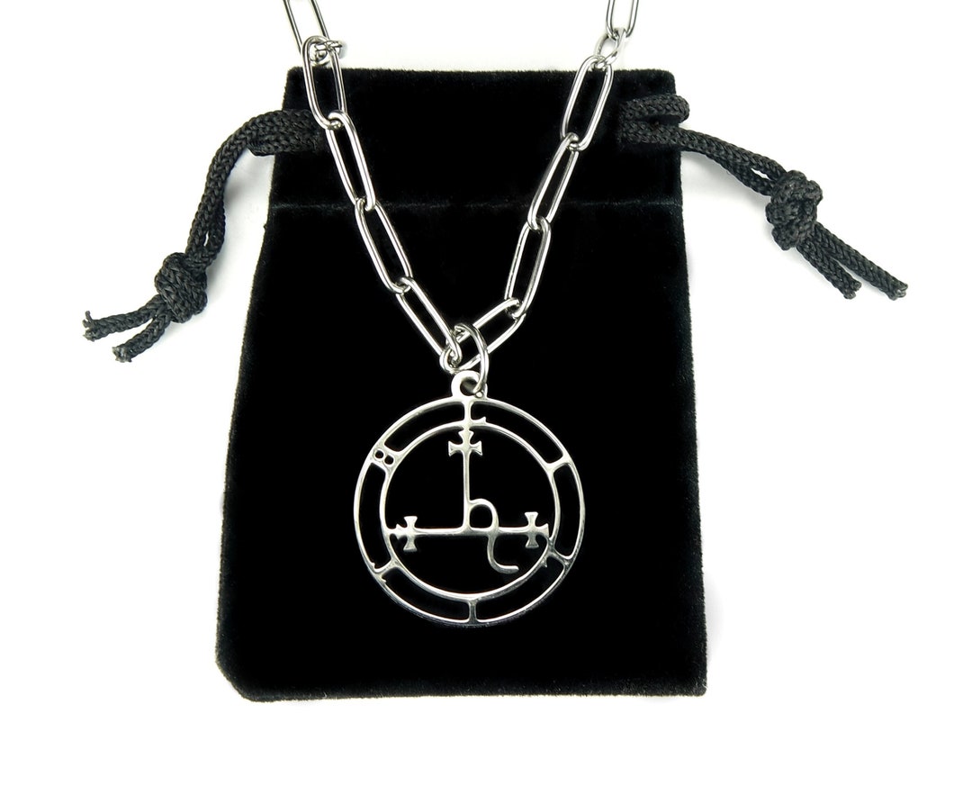 Sigil of Lilith Necklace, Custom Paperclip Chain 16-50" Long, All Pure ...