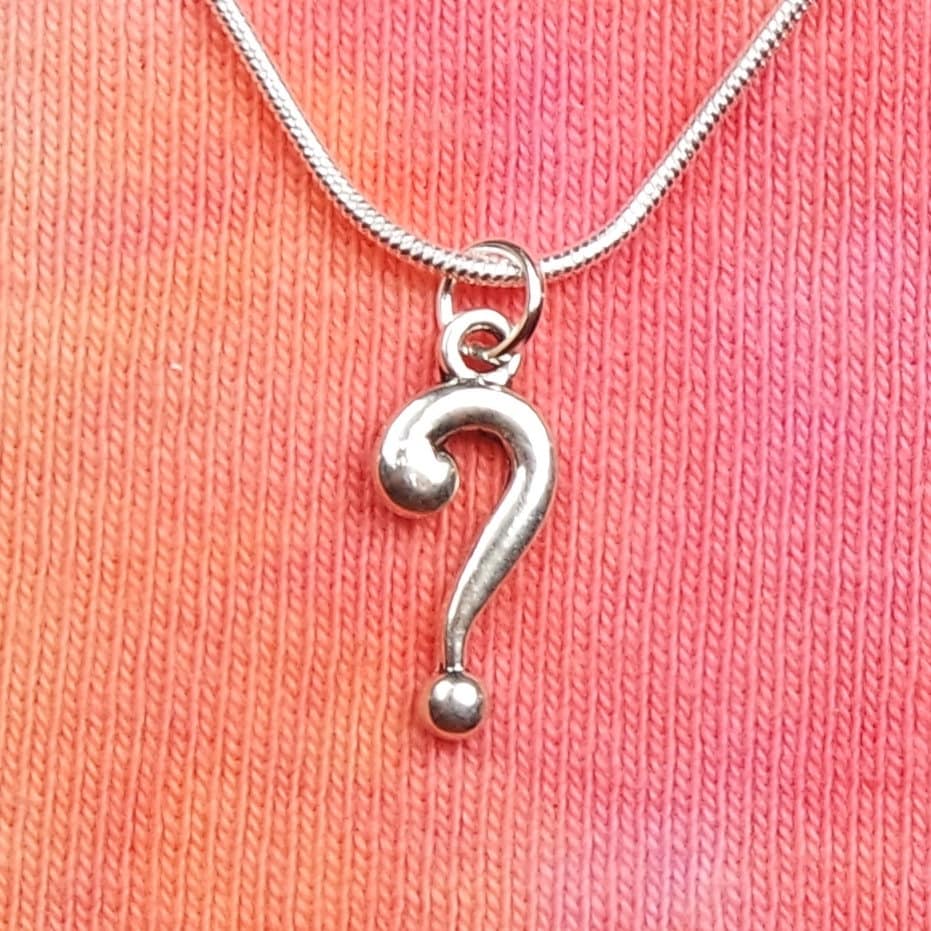 Small Question Mark Necklace small Version 16-36 Long - Etsy