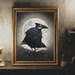 Edgar Allan Poe Raven Poster Raven Illustration Halloween - Etsy