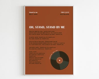 Stand by Me Lyrics - Etsy