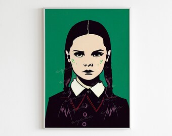 Wednesday Addams Printable - Etsy