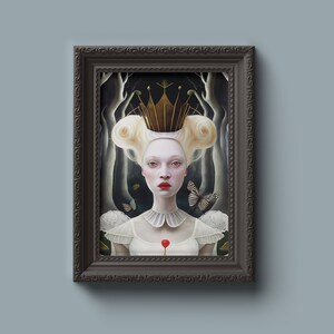 Alice in Wonderland White Queen Poster Alice in Wonderland - Etsy