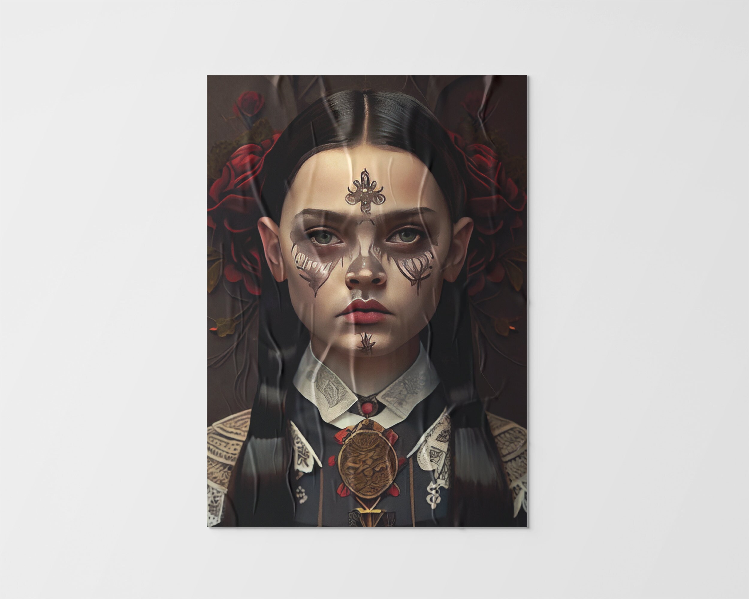 Mexican Wednesday Addams Print, Latina Wednesday Addams Poster sold by ...