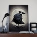 Edgar Allan Poe Raven Poster Raven Illustration Halloween - Etsy