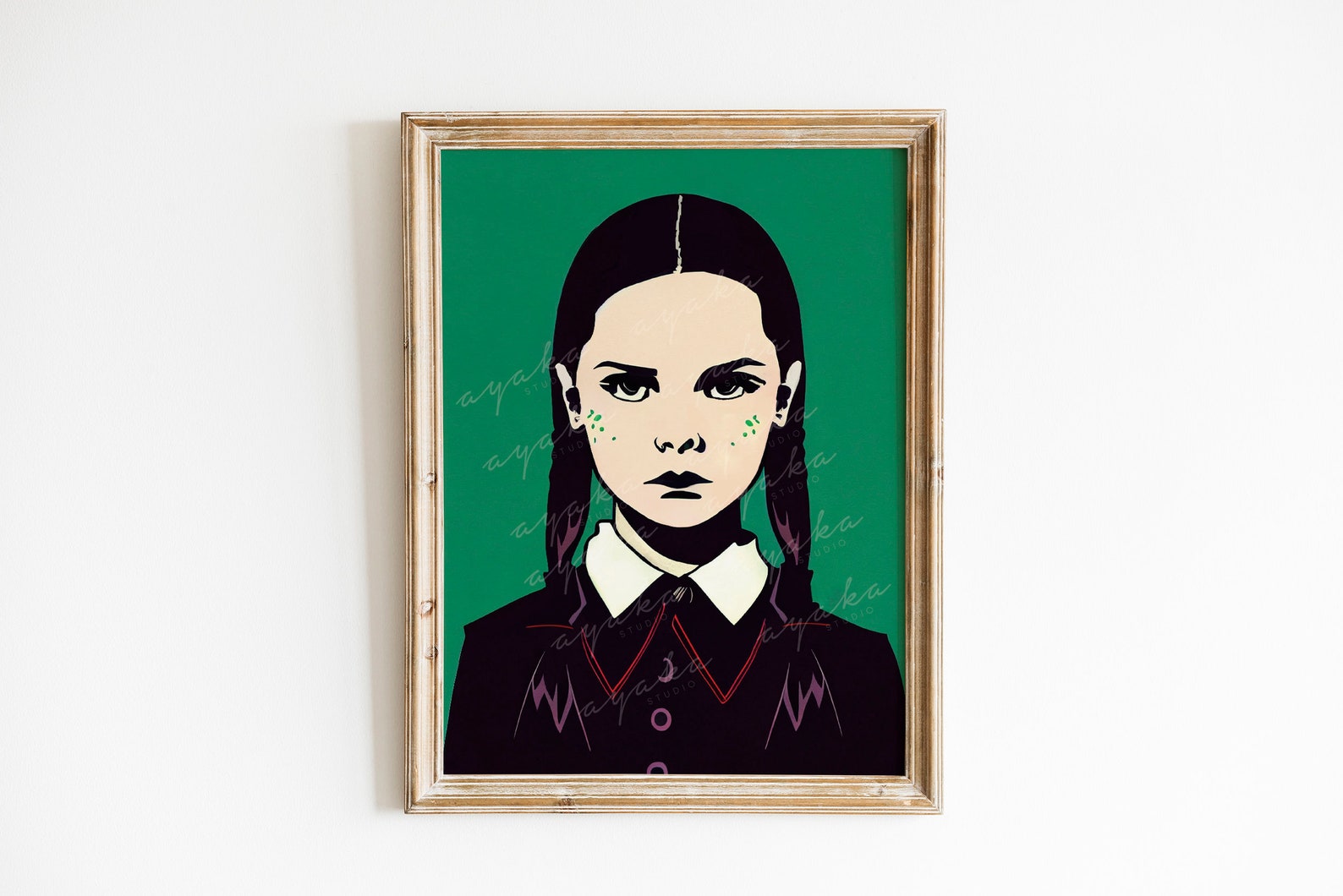 Wednesday Adams Pop Art Poster, Wednesday Addams Poster, Wednesday ...