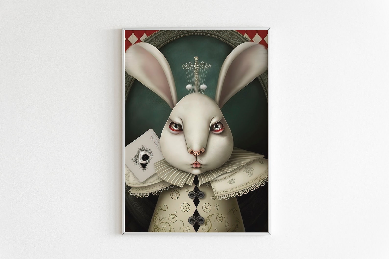 Alice In Wonderland The White Rabbit The White Rabbit Etsy