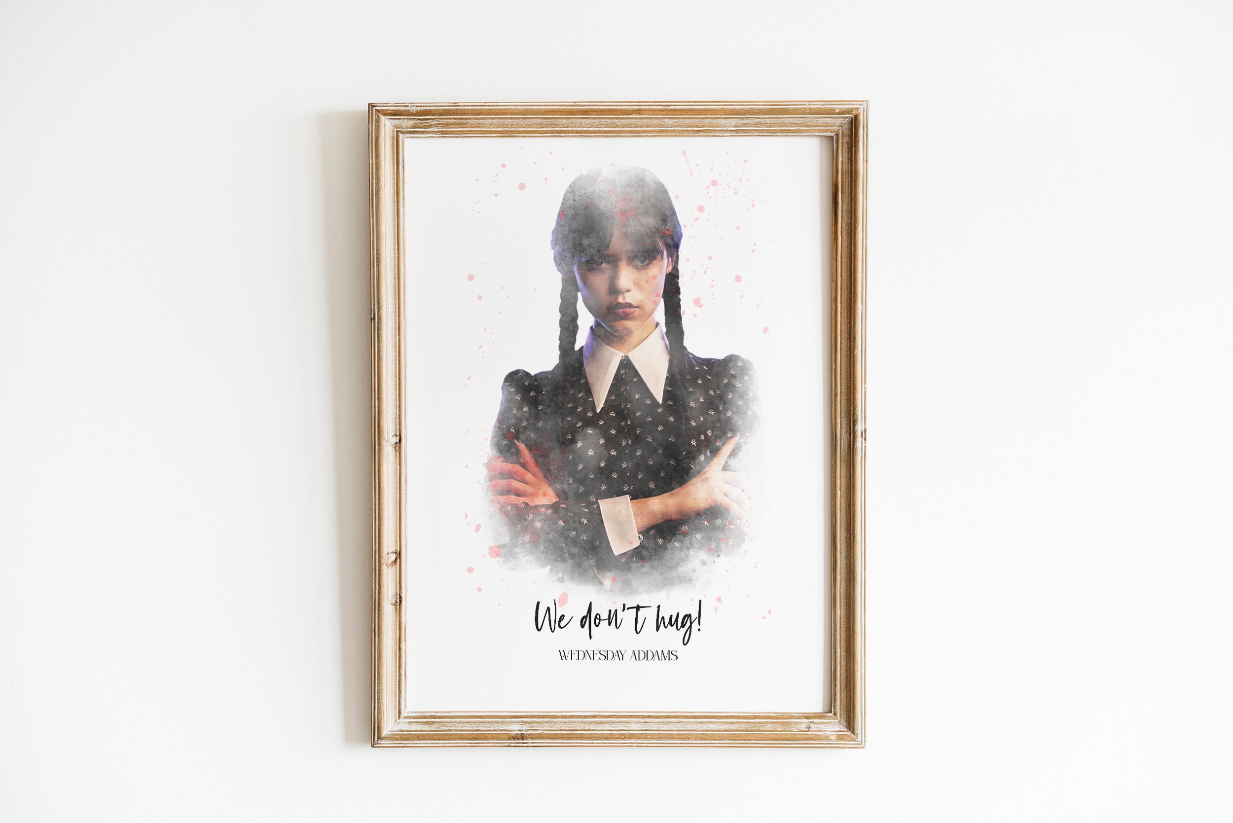 Wednesday Addams Print, Wednesday Addams Quote, Wednesday Addams Poster ...