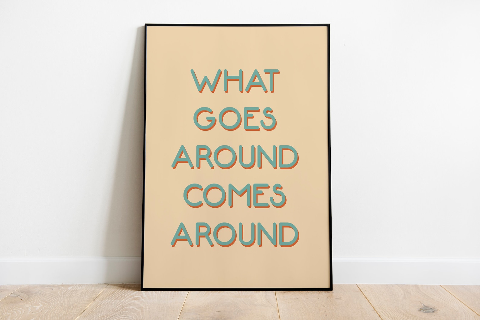 What Goes Around Comes Around Printable Wall Art Gallery - Etsy