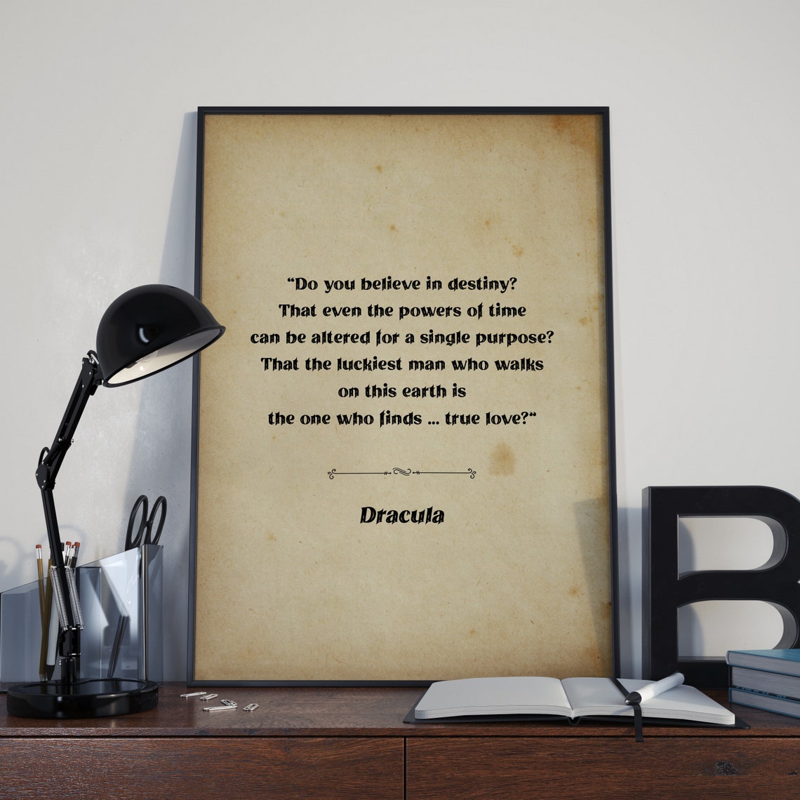Dracula Quote Poster Dracula Poster Halloween Decor - Etsy