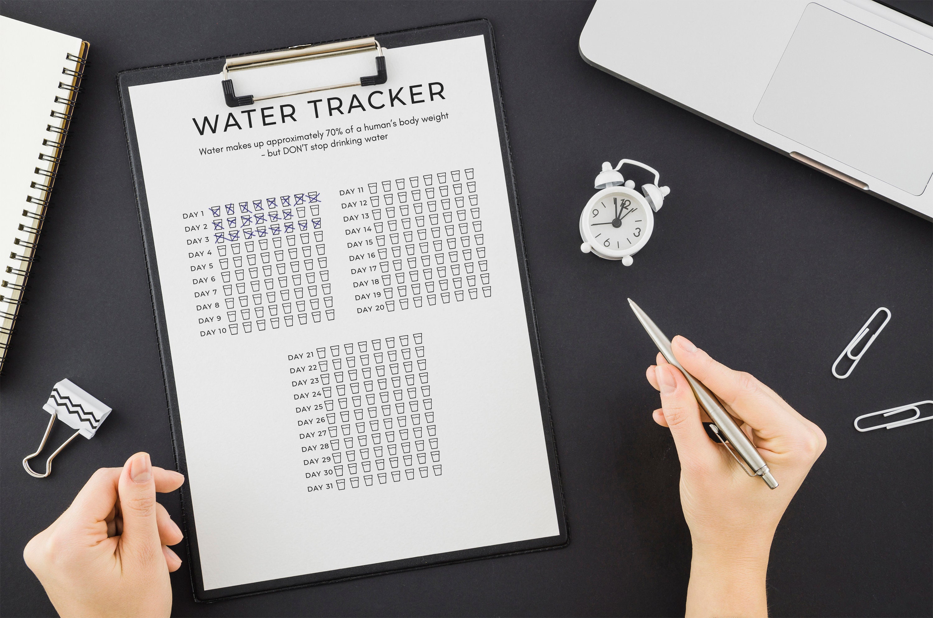 Water Tracker Printable Drink Water Printable Monthly Water - Etsy