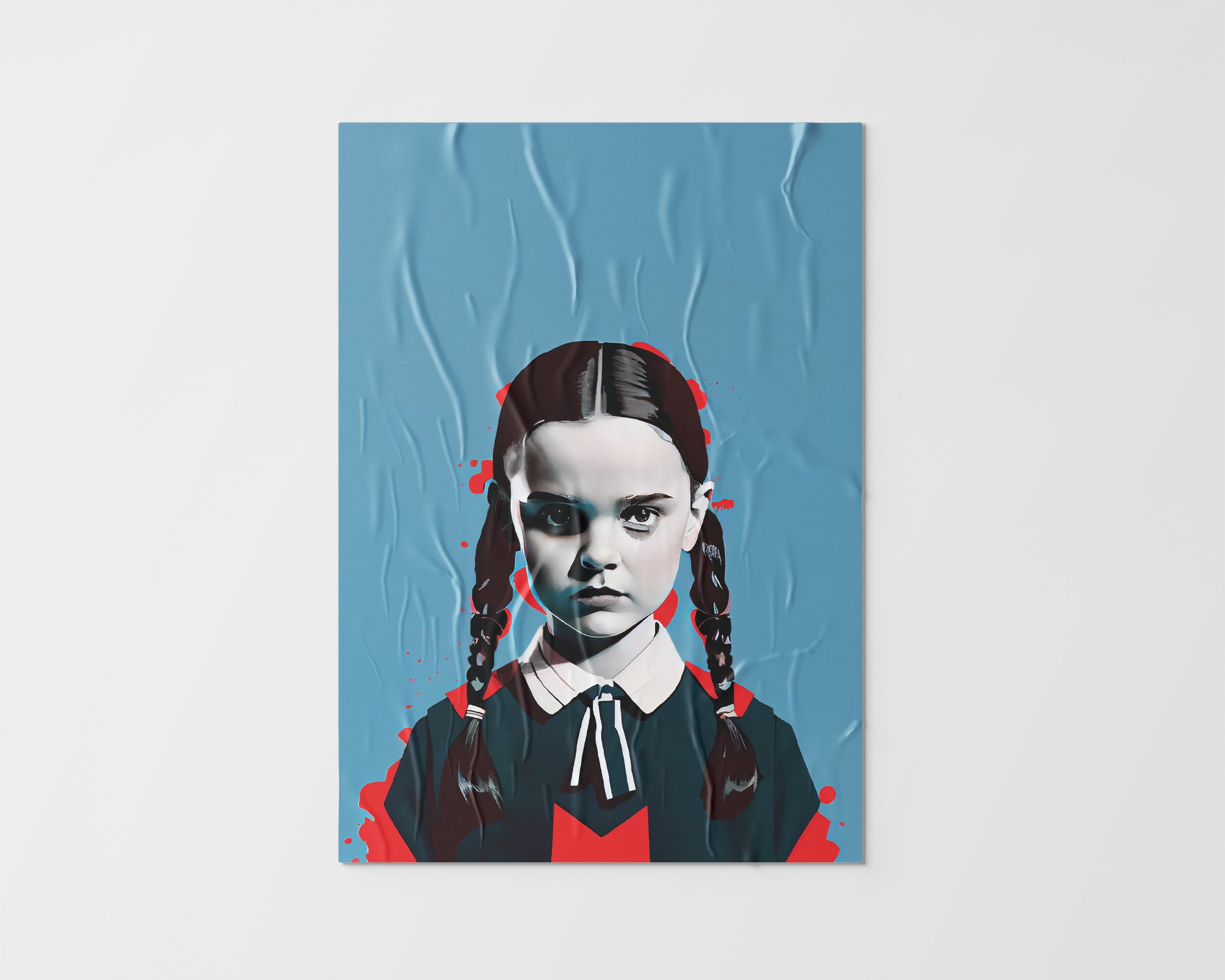 Wednesday Addams Pop Art Poster, Wednesday Poster, Wednesday Minimalist ...