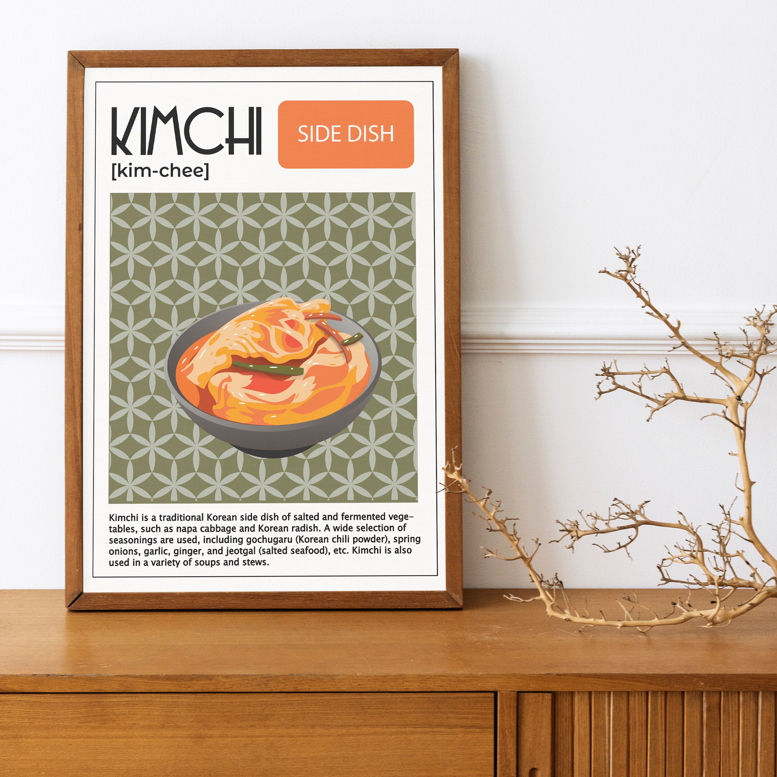Kimchi Definition Poster, Kimchi Lover Gift, Kimchi Printable, Kimchi ...