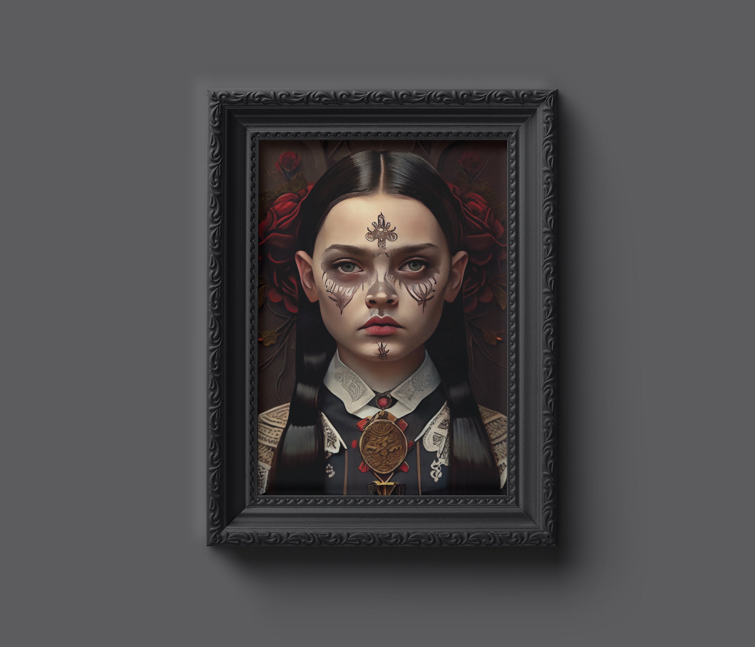 Mexican Wednesday Addams Print, Latina Wednesday Addams Poster sold by ...