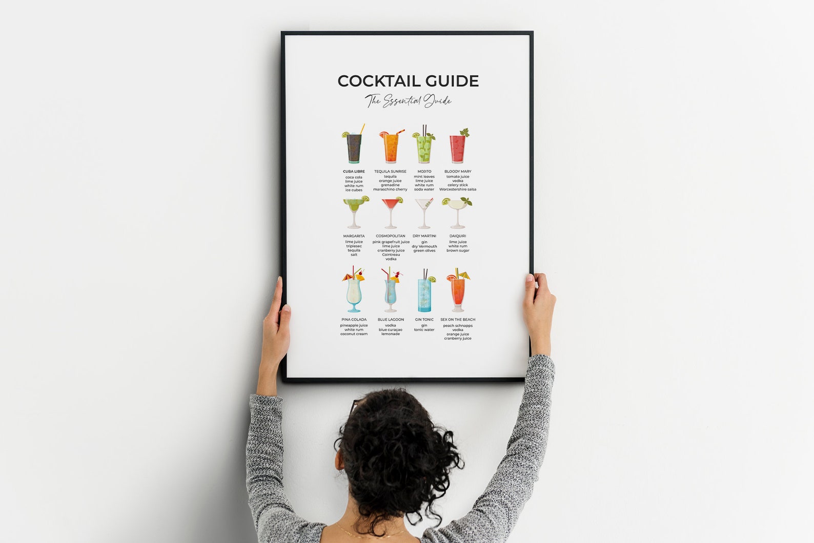 Cocktail Types Poster Cocktails Guide Print Cocktails Guide - Etsy