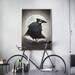 Edgar Allan Poe Raven Poster Raven Illustration Halloween - Etsy