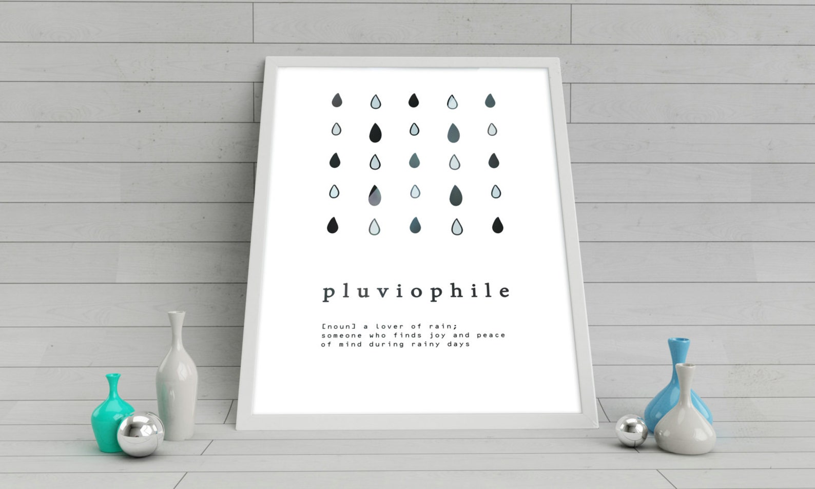 Pluviophile Poster Rain Lover Poster Rain Poster - Etsy